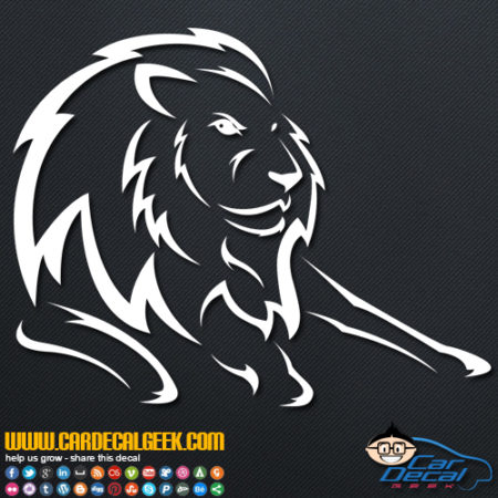 Amazing Lion Car Decal Sticker | Wildlife Decals