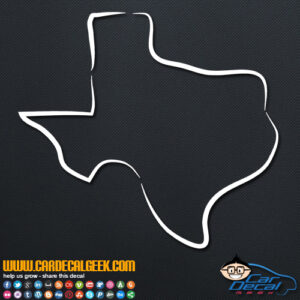 Texas Outline Car Truck Decal Sticker Graphic | Texas Decals