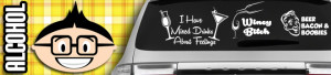 Alcohol & Booze Vinyl Decals Stickers Graphics