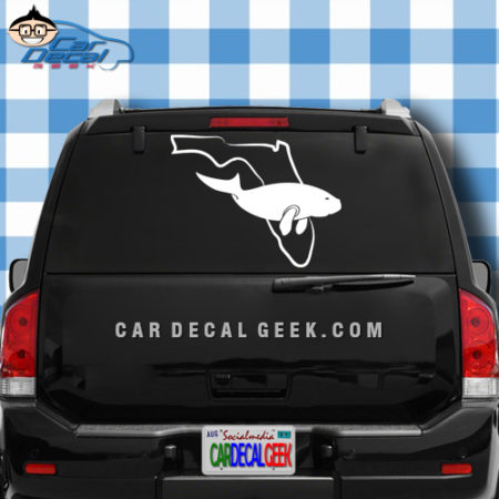 Florida Manatee Vinyl Car Decal Sticker Graphic