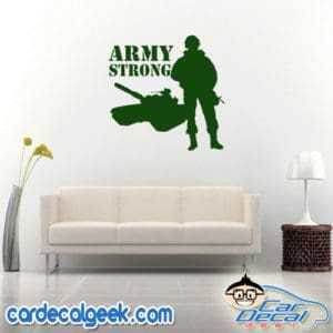 Army Strong Car Window Vinyl Decal Sticker | Military Decals