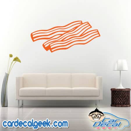 Delicious Bacon Strips Car Window Decal Sticker