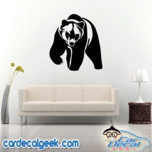 Grizzly Bear Car Window Decal Sticker Graphic
