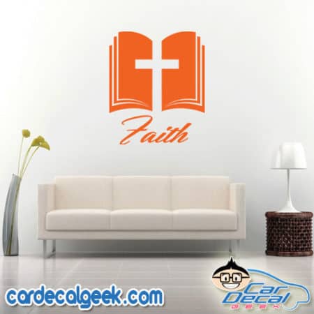 Bible Cross Faith Religious Car Vinyl Decal Sticker Graphic