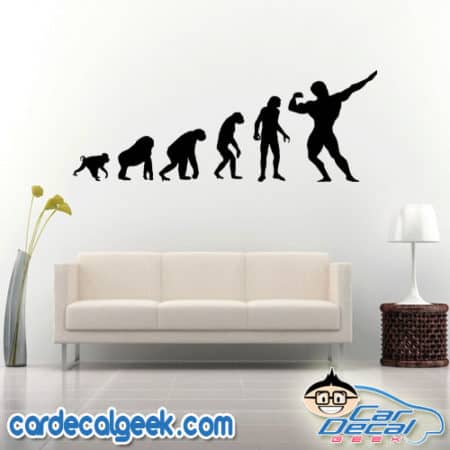 Bodybuilding Evolution Vinyl Decal Sticker Graphic