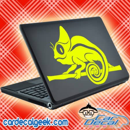 Cute Chameleon Lizard Car Vinyl Decal Sticker | Reptile Decals