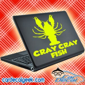 Cray Cray Fish Vinyl Car Decal Window Sticker