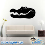 Crocodile Alligator Head Car Decal Graphic | Window Stickers