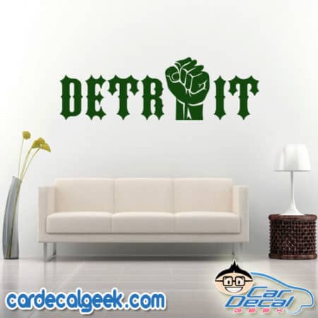 Detroit Fist Power Car Truck Car Decal Sticker | Detroit Decals