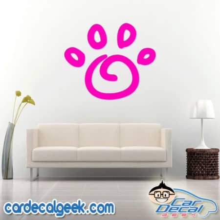 Awesome Dog Paw Car Window Vinyl Decal Sticker | Dog Decals