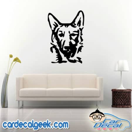 Awesome German Shepherd Vinyl Car Decal Sticker | Dog Decals