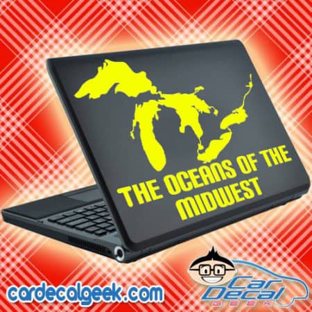 Great Lakes Oceans of the Midwest Vinyl Decal Sticker