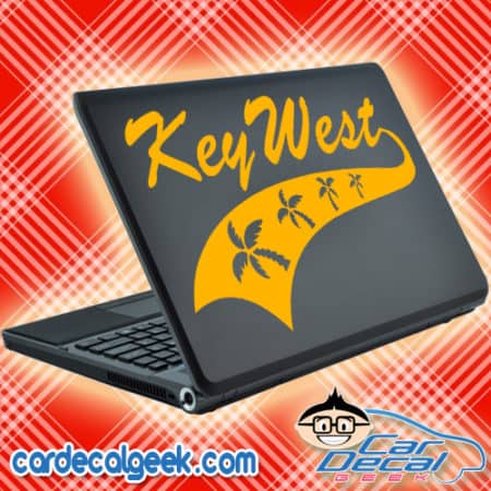 Key West Athletic Palm Trees Car Window Vinyl Decal Sticker