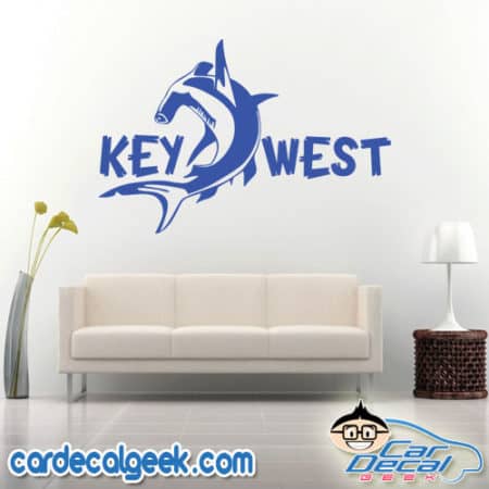 Key West Hammerhead Shark Car Window Vinyl Decal Sticker