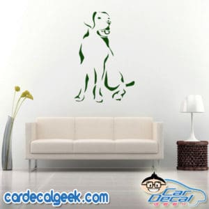 Loyal Labrador Dog Vinyl Car Decal Sticker | Dog Decals