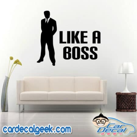 Like a Boss Car Window Decal Sticker | Decals for Guys