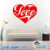 Love in the Heart Car Window Decal Sticker | Love Decals