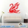 Beautiful Swan Car Window Laptop Wall Decal Sticker