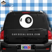 Eight Ball Car Window Laptop Wall Decal Sticker