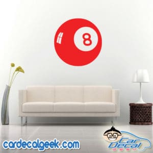 Eight Ball Car Window Laptop Wall Decal Sticker