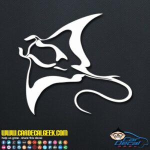 Manta Ray Car Window Laptop Wall Decal Sticker