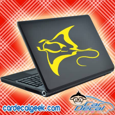 Manta Ray Car Window Laptop Wall Decal Sticker