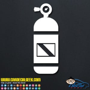 Scuba Tank Car Window Laptop Wall Decal Sticker