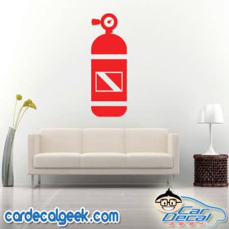 Scuba Tank Car Window Laptop Wall Decal Sticker