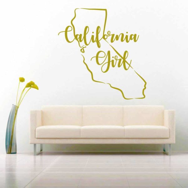 California Girl Vinyl Car Window Decal Sticker