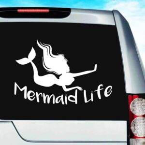 Mermaid Life Vinyl Car Window Decal Sticker Graphic